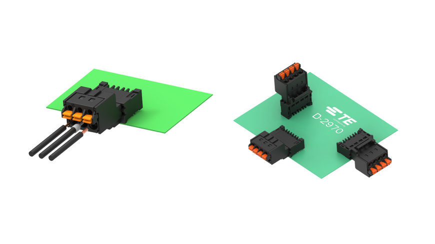 TE Connectivity launches Dynamic Series D-2970 Push-In PCB connectors ...