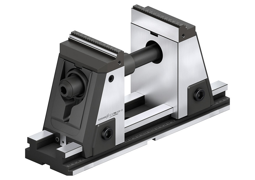SLIM 5-AXIS VISE WITH TOOL-FREE JAW QUICK-CHANGE AND ACTIVE PULL-DOWN ...
