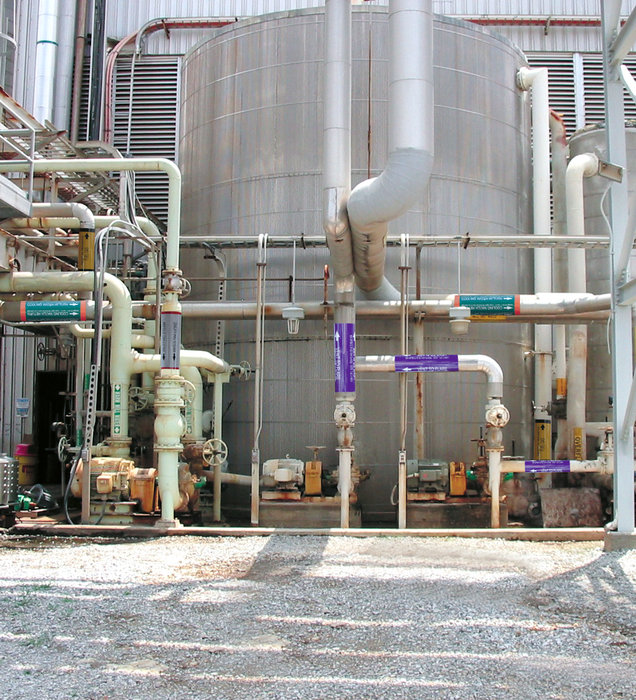 Brady offers full service pipe marking-“See your plant work in the ...