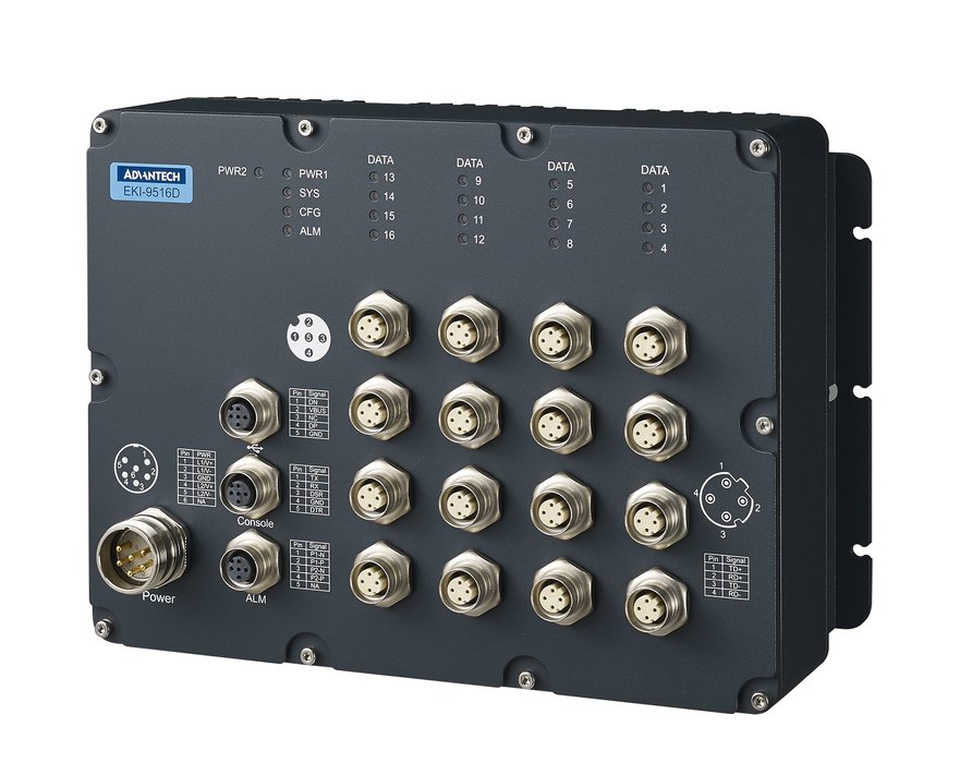 Advantech Launches EN50155 Certified M12 Ethernet Switches | Industry-Asia